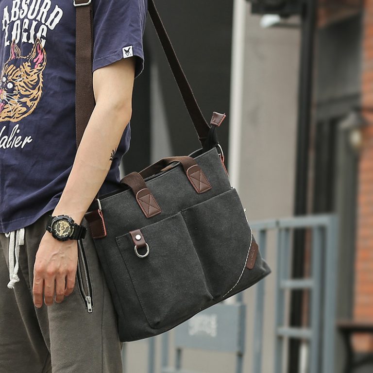Canvas Messenger Bag - CircleQ Essentials