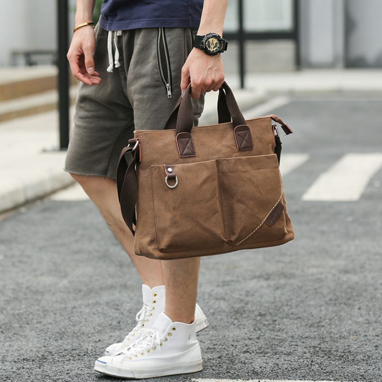 Canvas Messenger Bag - CircleQ Essentials