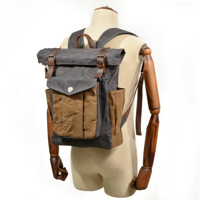 Retro Wax Canvas Backpack - CircleQ Essentials